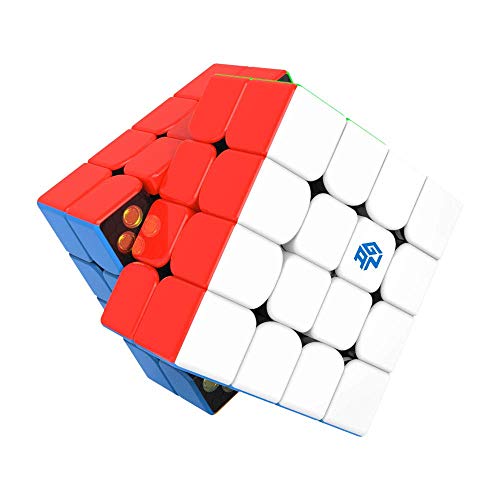 GAN 460 M Magnetic 4x4 Speed Cube, Magnets 4x4 IPG Honeycomb Surface 40°/25° Corner-Cutting 3D Puzzle Fidget Cube Stress Relief Toy Games for Adults and Kids