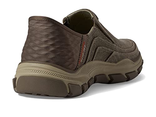 Skechers Men's Respected-Holmgren Slip-in Loafer, Taupe, 9.5 Wide