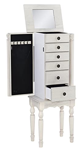 Powell Darcy Off White Jewelry Armoire