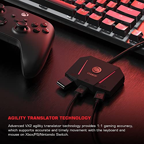GameSir [3.5mm Earphone Port] VX2 Aimbox Multi-Platform Adapter, Wired Keyboard and Mouse Converter for Xbox One/Xbox One X/Xbox One S …