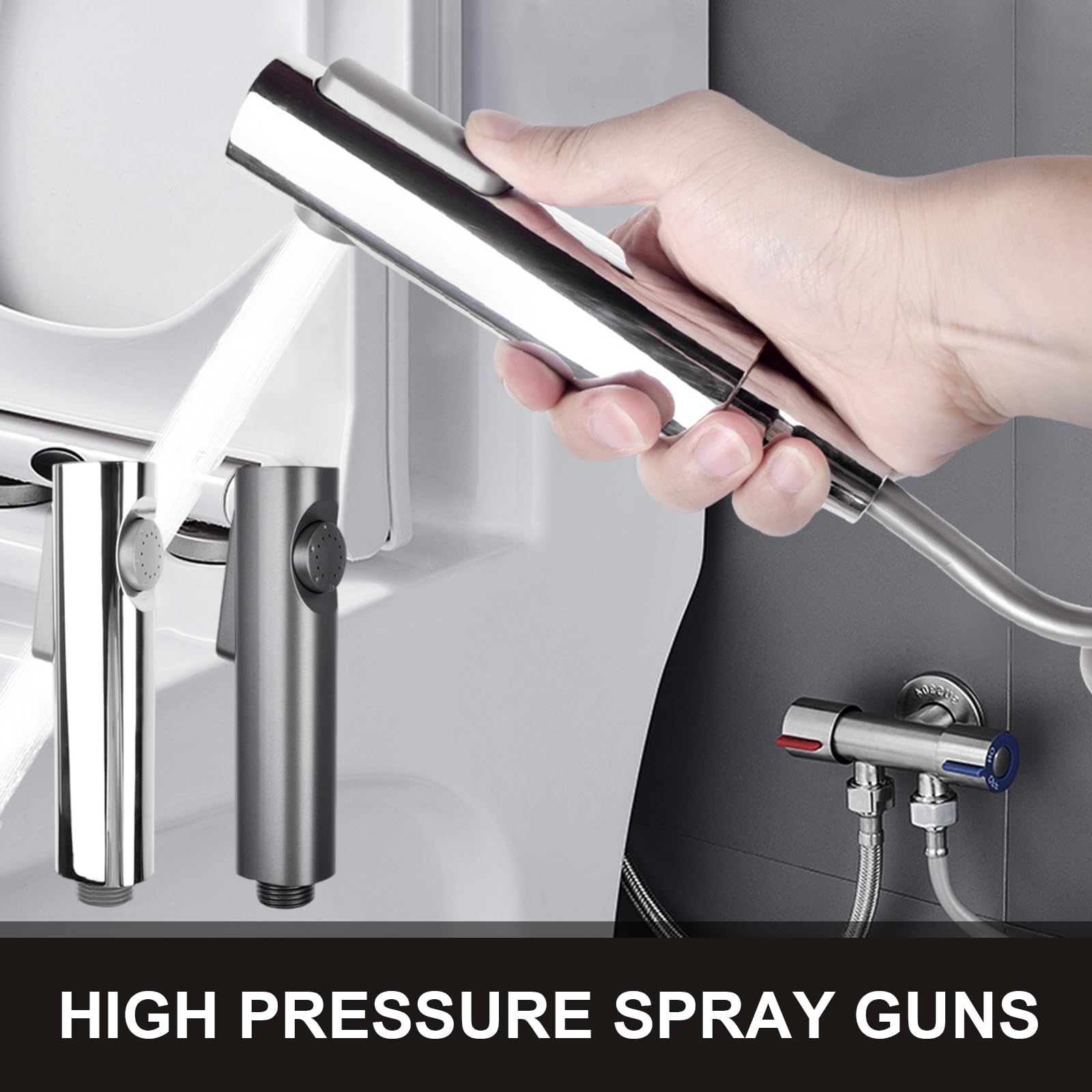 Portable Handheld Bidet Sprayer Set Bathroom Toilet Shower Diaper Sprayers For Bathroom Cleans Personally Hygienes