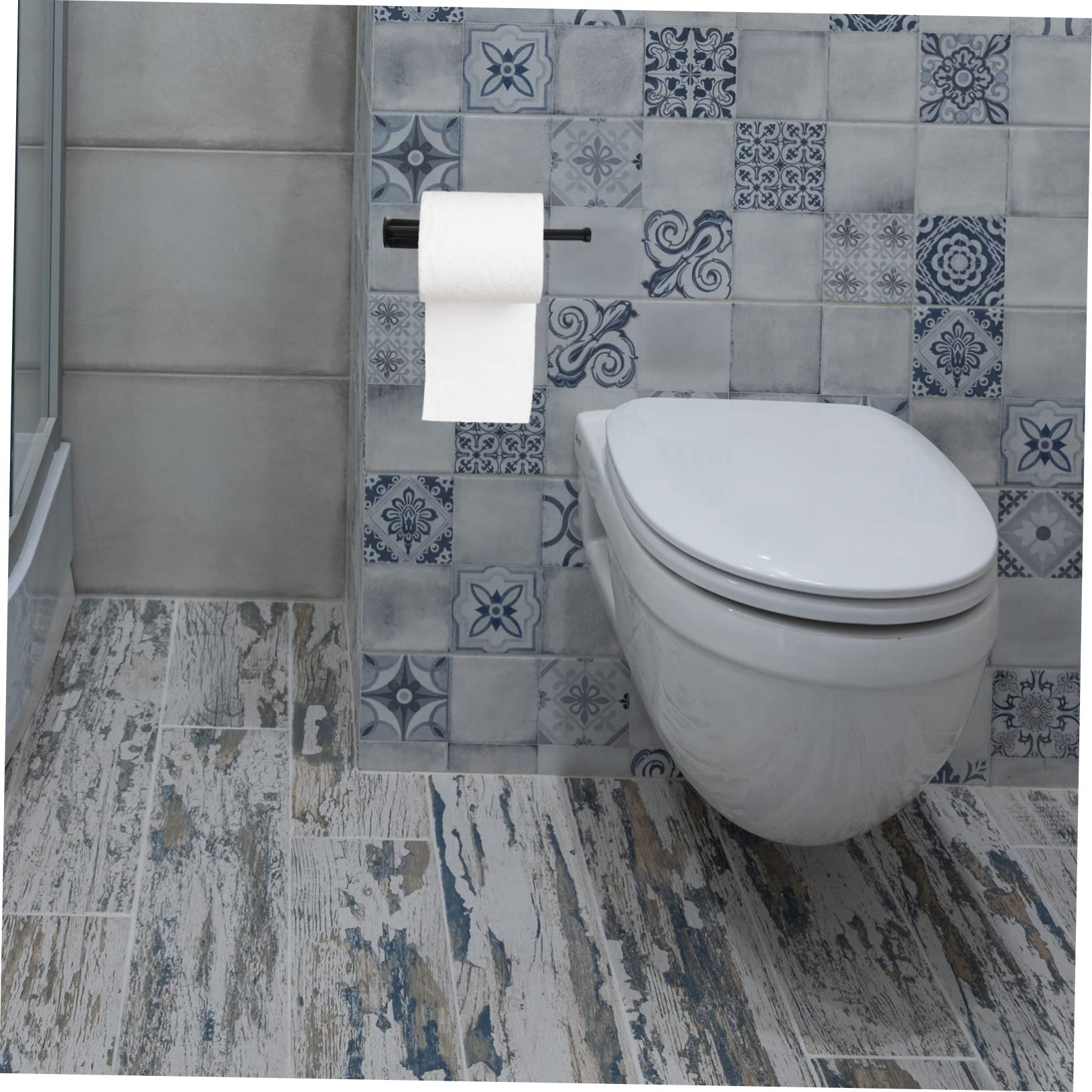 Towel Roll Holder Bath Towel Rack Kitchen Towel Bar Toilet Tissue Rack Towel Racks for Bathroom Wall-Mounted Storage Rack Paper Towel Organizer Towel Hanger Wall Shelf Dispenser