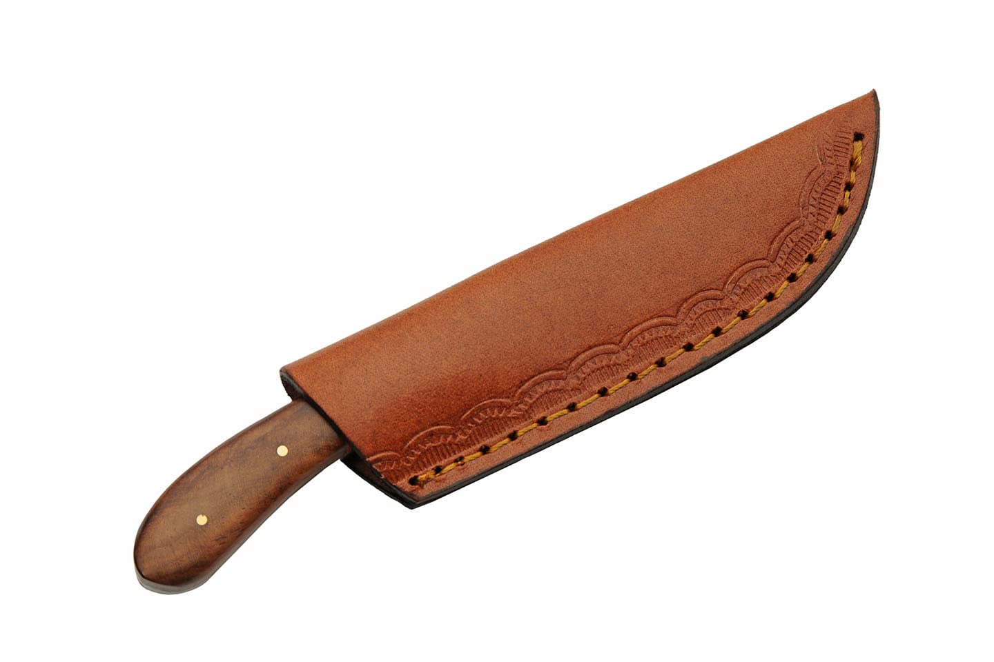 Full Tang Stainless Steel Blade Stag Wooden Handle 7.25 inch Edc Hunting Knife