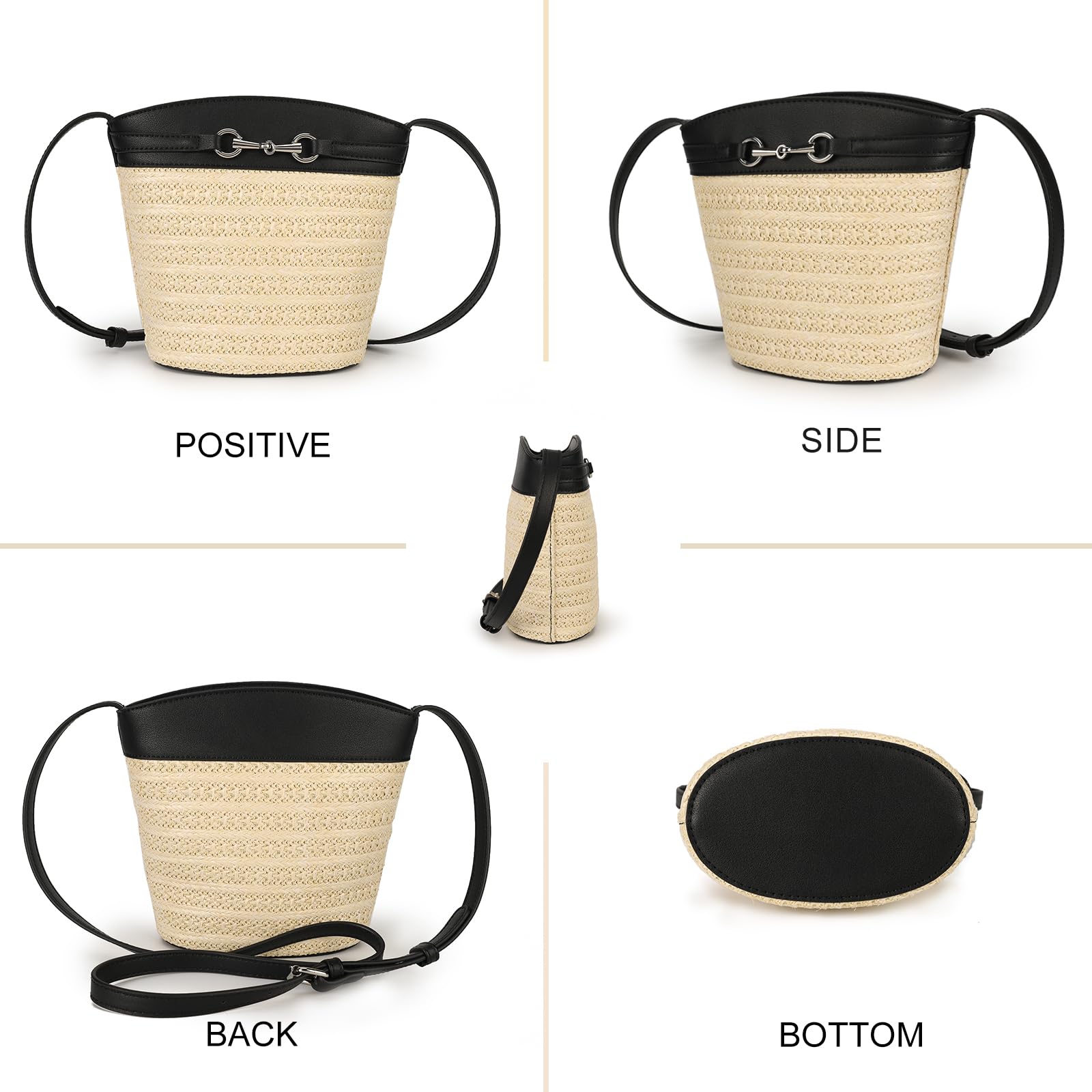 Gladdon Quilted Crossbody Bags for Women Small Leather Shoulder Purses and Handbags Trendy Clutch Bag with Adjustable Strap White