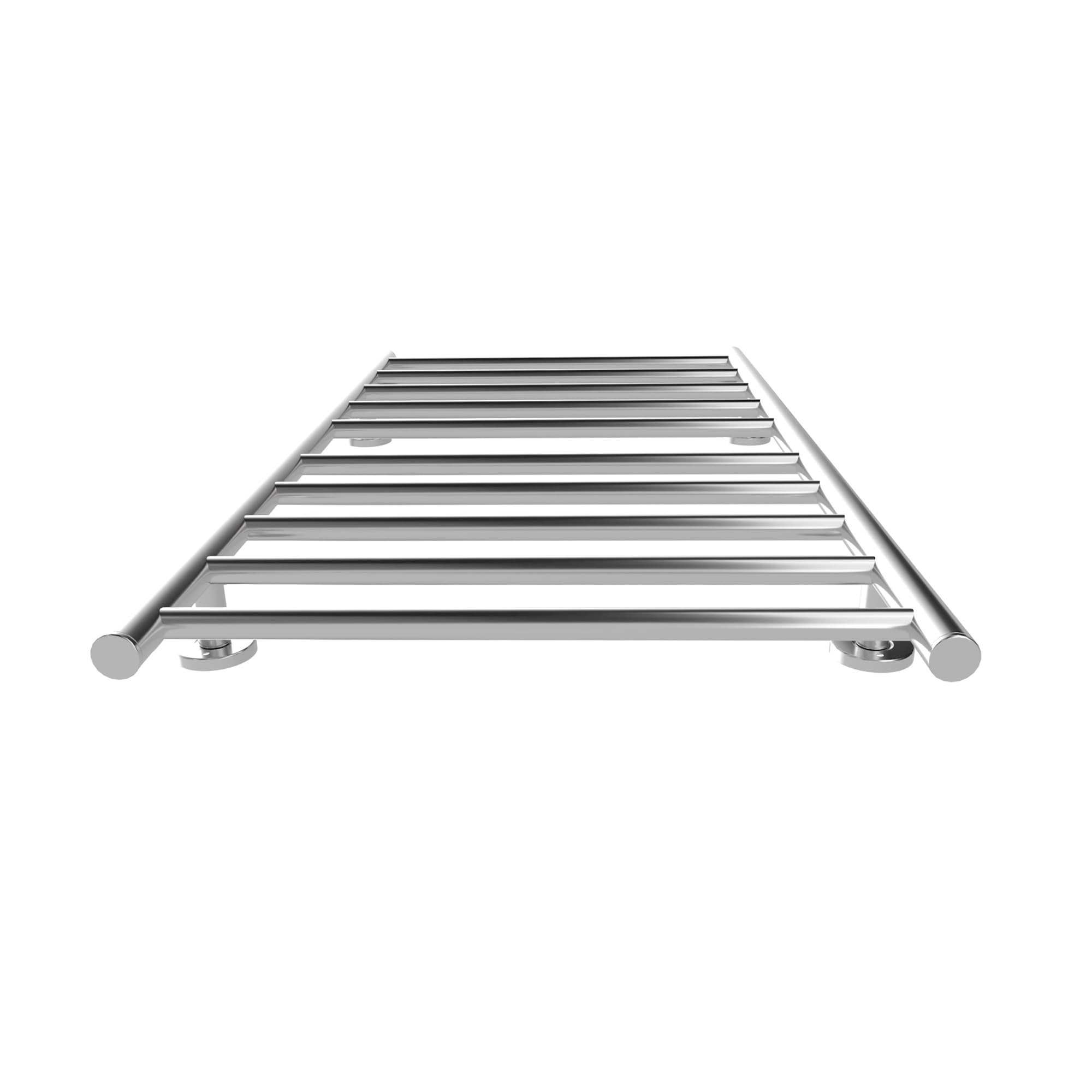 Towel Warmer Rack, 10 Bars Wall Mounting Towel Warmers for Bathroom, Aluminum Heated Towel Rack Towel Heater Plug-in Heated Towel Rack Silver 20.90in