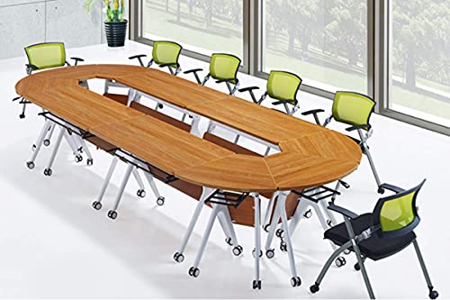 IBAMA Office Foldable Conference Training Table Desk 47.24x29.52 Inches with Wheels Casters for Home Work, Study
