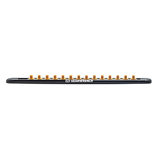 GEARWRENCH 1/4" Drive Magnetic Socket Rail Includes 14 Clips - 83126