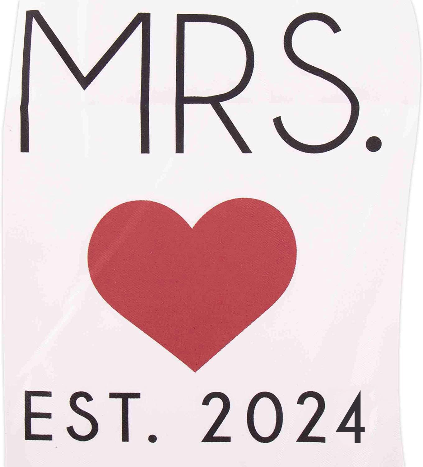 GSM Brands Mr. and Mrs. 2024 Couples Kitchen Aprons (2-Piece Set) Cute, Funny Cooking Bibs for Wedding Marriage Newlyweds