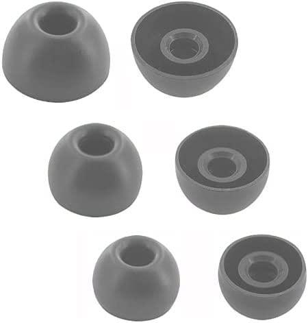 Zotech Replacement Silicone Earbuds Tips for Beats Studio Buds Ear Tips Replacement for Beats Studio Buds Earbuds 3 Pairs S/M/L (Carbon)