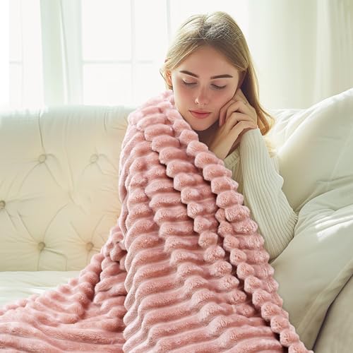 Warm Blanket Pink Soft Fleece Blankets Kids Blankets for Girls