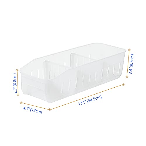 Poeland Fridge Bins, Storage Organizer Containers for Refrigerator, Pantry, Drawer and Kitchen Cabinets 3 Pack