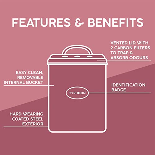 Rayware Typhoon Otto Collection | Compost Caddy - Navy, 2.5 L (1401.231)