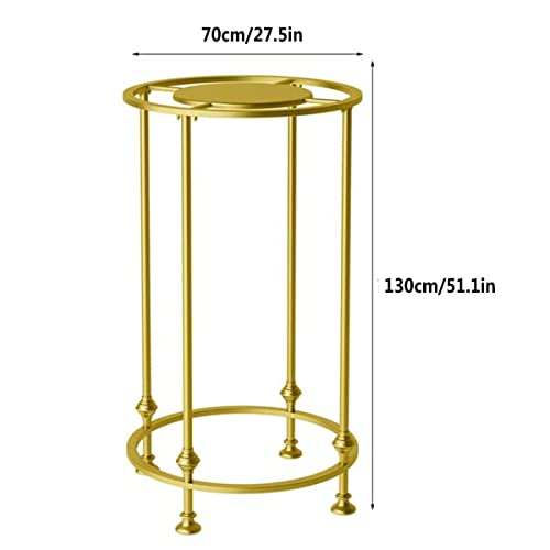 Round Freestanding Rack,Gold Clothing Rack Retail Display Heavy Duty Clothes Garment Rack,Multi-Purpose Hanging Rod