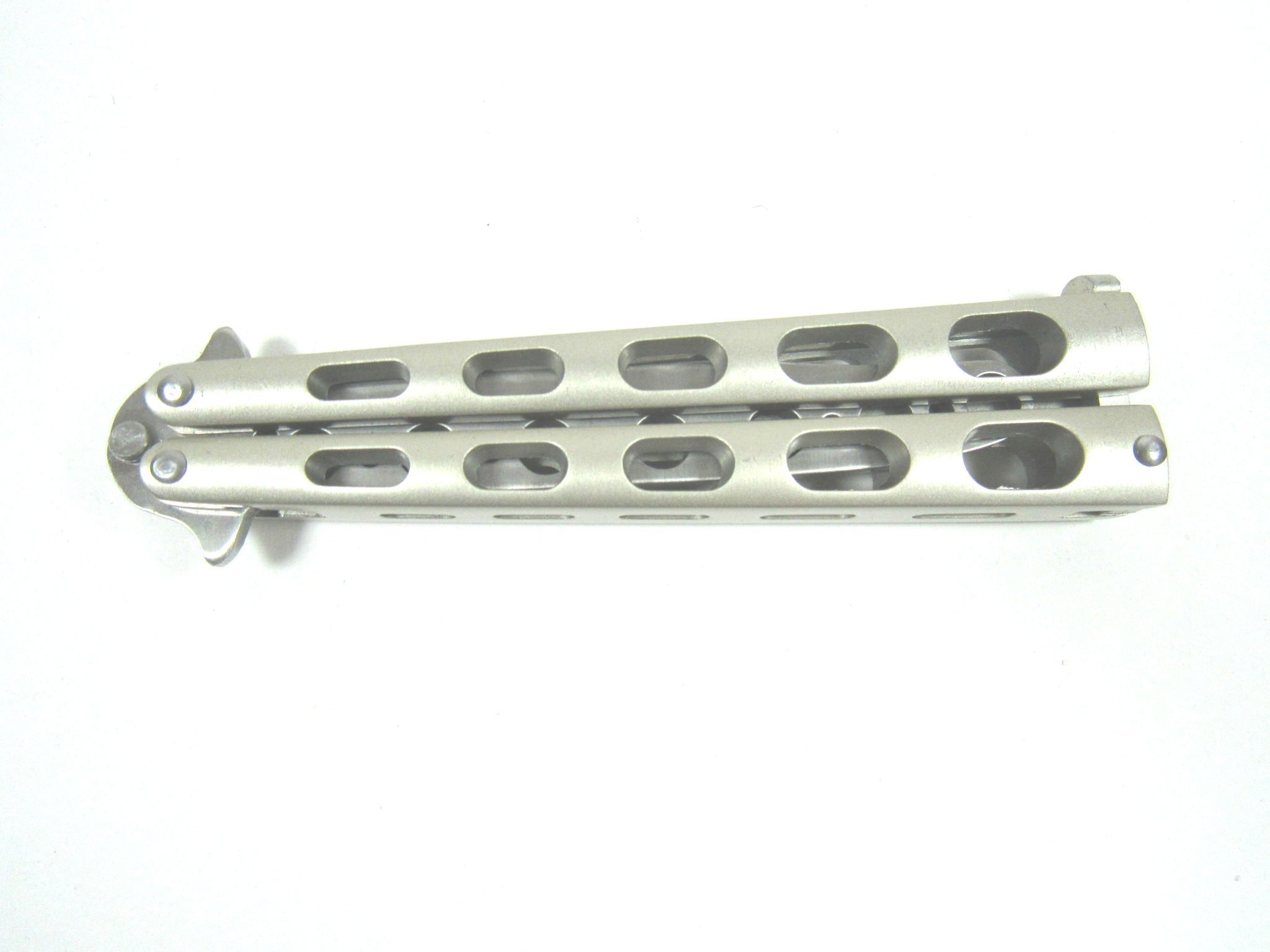 Golden Metal Practice Balisong Butterfly Knife Trainer