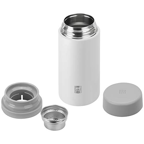 ZWILLING Thermo Tea & Fruit Infuser, 14.2 oz, Silver-White