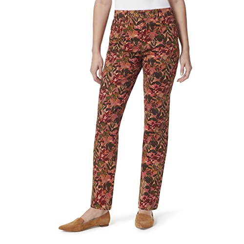 Gloria Vanderbilt Womens Amanda Classic High Rise Tapered Jeans, Glen Rose Autumn Leaves, 16 US