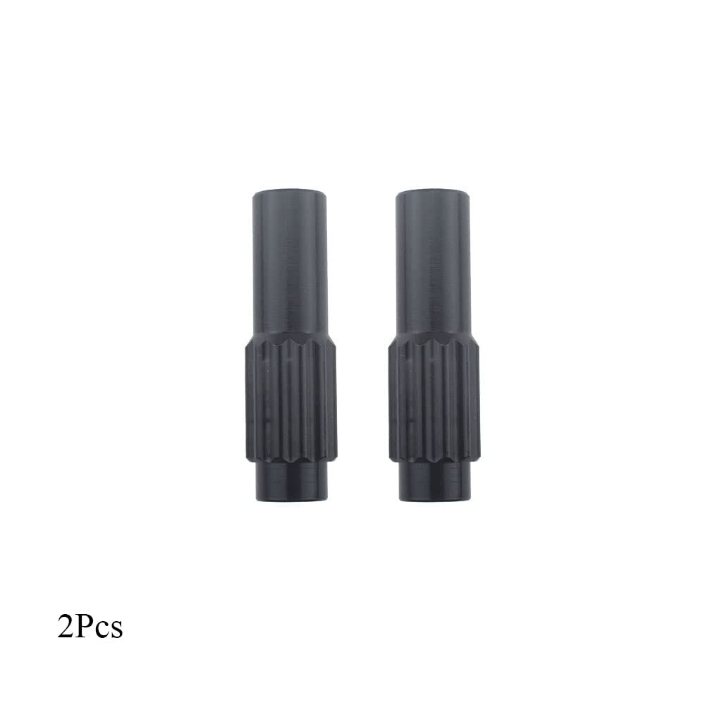 Hao Pro 33mm Length Bicycle Screw Cable Adjuster Quick Adjust Convenient Maintenance Control Tension Aluminum Clucth Brake Gear Shift Connector Black 2 PCS for DIY Mountain Bike Frame Road Bike
