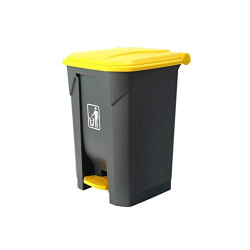 ZYLEDW Dustbins Waste Recycling Indoor Outdoor with Lid Pedal Type Trash Can Mall Commercial Waste Recycling Bins Storage Organisation/B