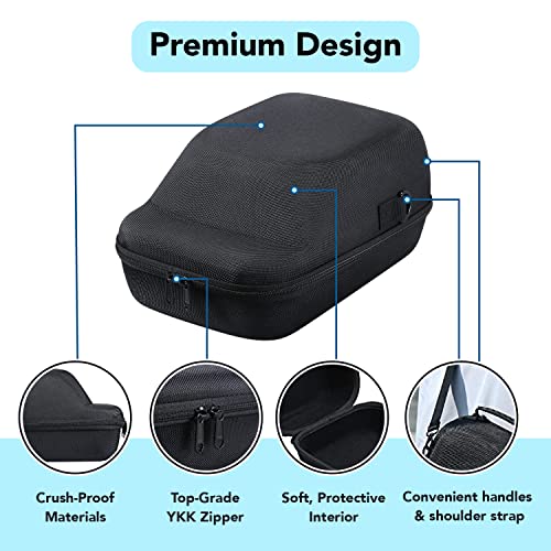 Ozueccr Hard Case, Storage for Baseball Caps with Carrying Handle & Shoulder Strap - This Organizer Holder Protects up to 6 Hats - Perfect for Traveling & At-Home Storage
