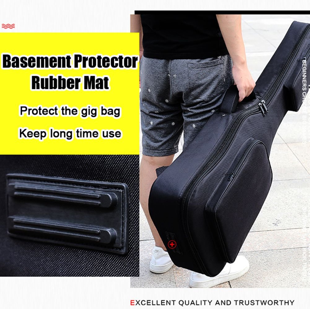GLEAM Guitar Bag - Improved 0.5 inch Sponge Padding Guitar Case Gig Bag Fit 41 Inch Acoustic Guitar Waterproof