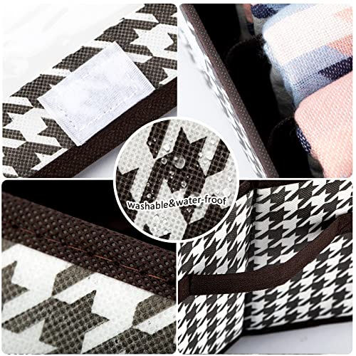 uapryti Drawer Organizers for Clothing - Foldable Closet Organizers and Storage,Washable Wardrobe Clothes Organizer(3PCS,6 Grids+7 Grids+9 Grids)