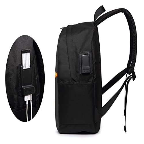 WAYOQI Soul Eater Laptop Backpack College Backpack Waterproof Durable Business Backpack With Usb Port Work Travel Casual Daypack 17 Inch