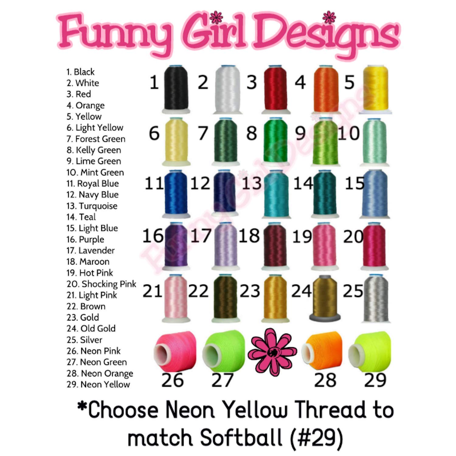 Funny Girl Designs Personalized Embroidered Softball Patch Cotton Stretch Headband Your Custom Colors and Player Name