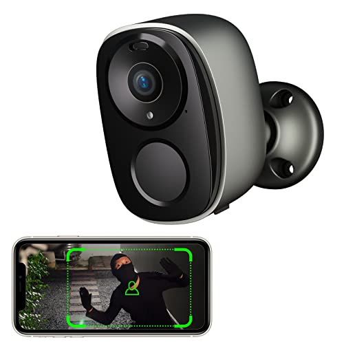 Security Cameras Wireless Outdoor, 2K Battery Powered Camera for Home Security with IP65, SD/ Free Cloud Storage, No Monthly Fee, AI Motion Detection, Color Night Vision, 2-Way Audio (BW4-G-3Pack)