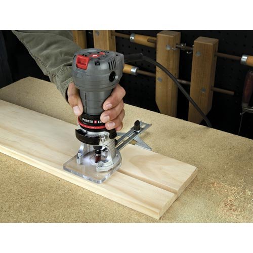 PORTER-CABLE Router, 4.5-Amp, Single Speed 31,000 RPM, Trims 1/4-Inch Laminate, Corded (PCE6430)