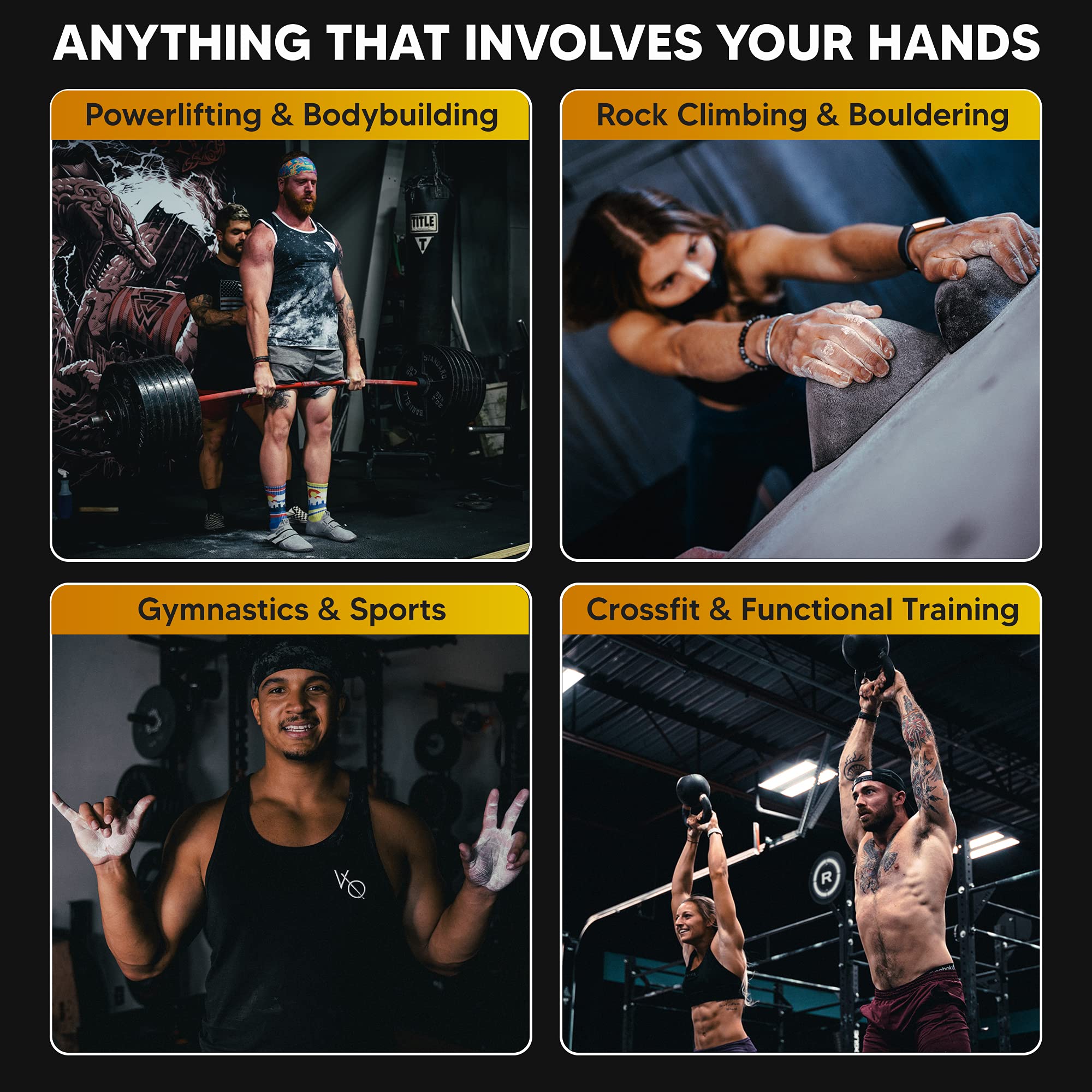 Grip Armor - Scented Premium Liquid Chalk - Gym Chalk for Weightlifting, Rock Climbing, Cross fit, Gymnastics - Replace Lifting Straps with Liquid Gym Chalk - Clip for Water Bottles – (50ml, Mint)