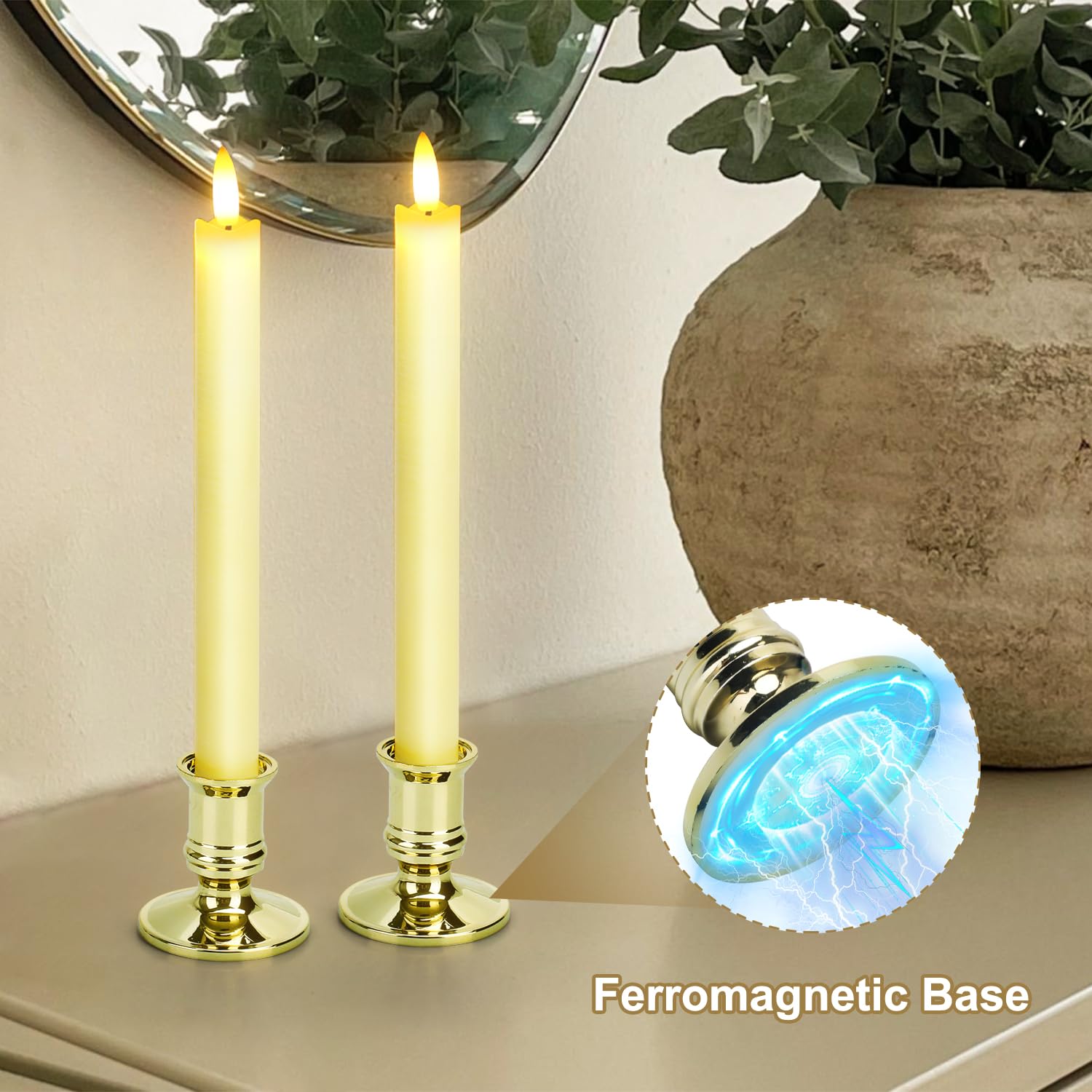 Flameless Candle Sets for Christmas Gift 3 Pack, Battery Operated Pillar Candles with Snowman Pattern,Christmas Decoration Candles Sets 5 inch 6 inch 8 inch,Led Candles with Dancing Flame Wick