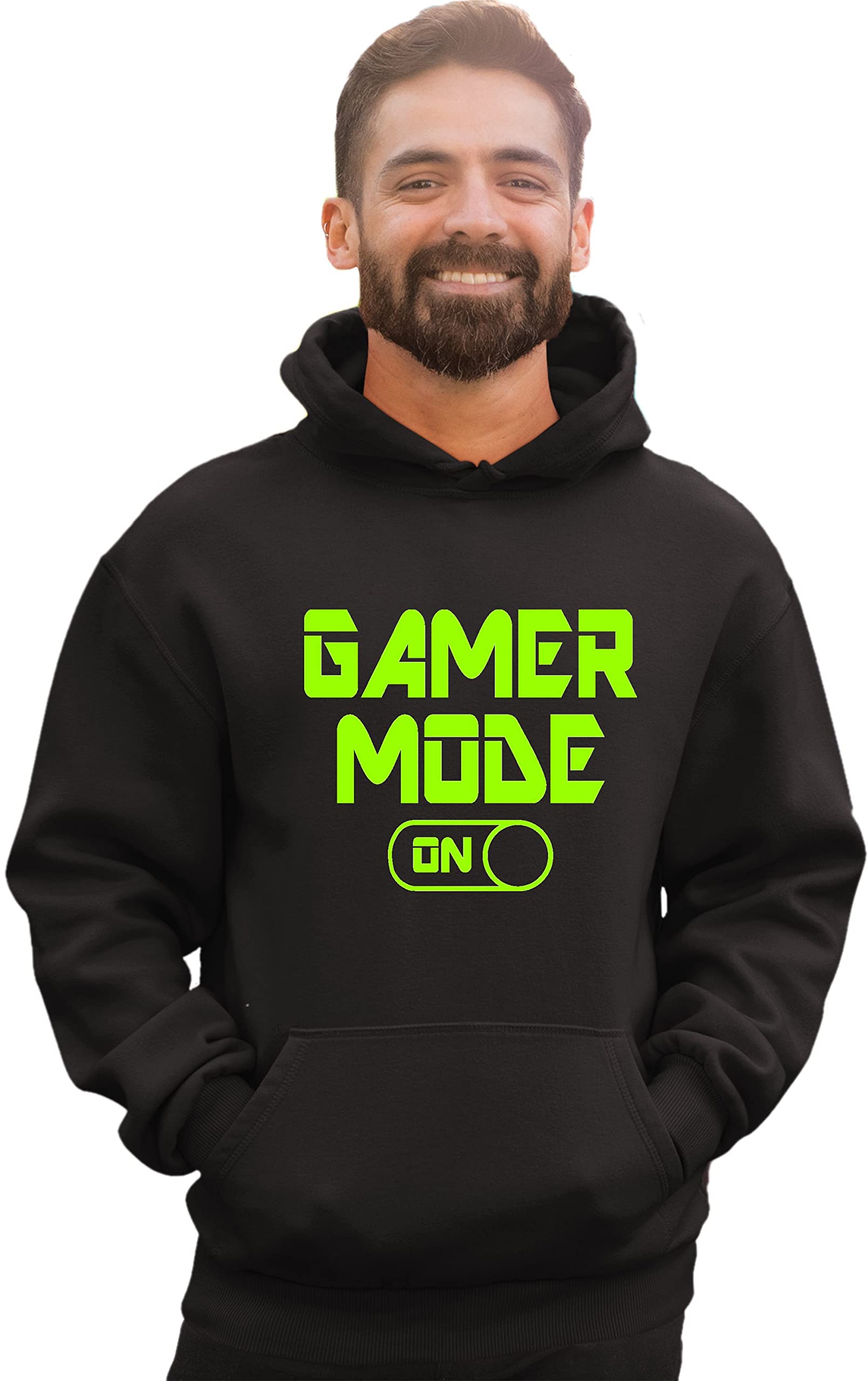 Go All Out 4X-Large Black Mens Gamer Mode On Funny Gift For Gaming Lovers Sweatshirt Hoodie