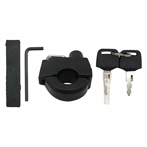Gxcdizx New! Motorcycle Universal Helmet Lock Helmet Lock with Two Keys Fits for 25mm Engine Crankcase Crash Bar Motorbike