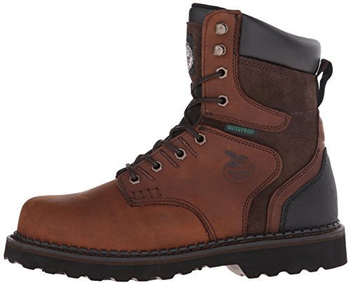 Georgia Boot Unisex-Adult Brookville 8' Work Boot-M Men BRN, Dark Brown, 10.5