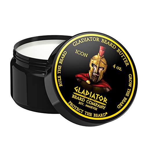 Gladiator Beard Butter (4 oz. jar) - Icon scent - All-natural, ultra-conditioning whipped butter formula, designed to condition and hydrate your beard.