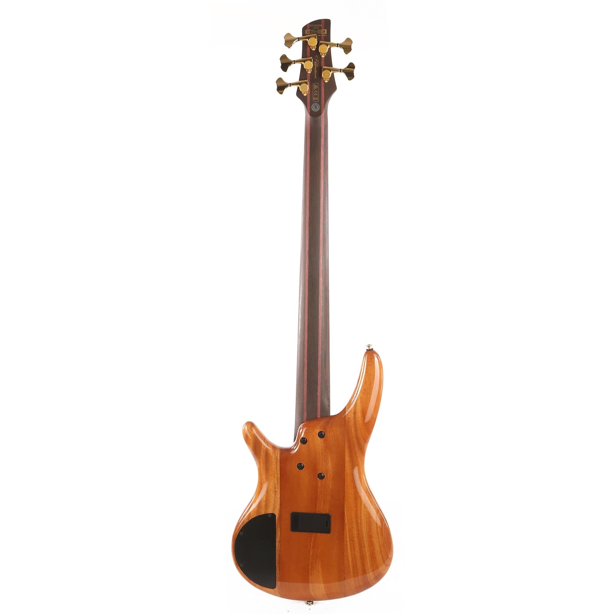 Ibanez SR1605DW SR Premium 5-String Electric Bass Guitar, Bound Panga Panga Fretboard, Autumn Sunset Sky
