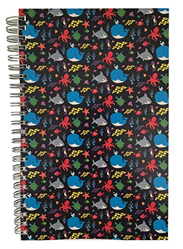 Spiral Notebook for Kids â 80-Page College Ruled Composition Notebook â 5.5 x 8.5 Inch Childrenâs Cute Notebook â 9 Colorful Designs â Ideal for Writing, Notes, Journal â Made in the USA (Sea)