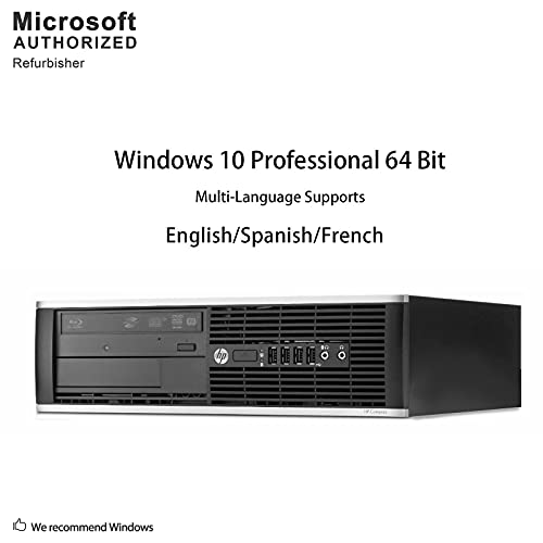 HP 8100 Desktop Computer Intel i5 3.2GHz Processor 8GB Memory 1TB HDD Genuine Windows 10 Professional (Renewed)