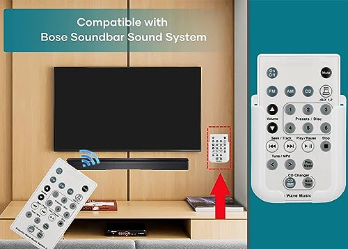 Replacement Remote Control for Bose AWR1R2 AWR1R3 AWR1W3 AWR113 AWR131 AWR1W2 Wave Radio Audio System