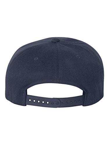 Flexfit Adult Wool Blend Snapback Cap OS NAVY