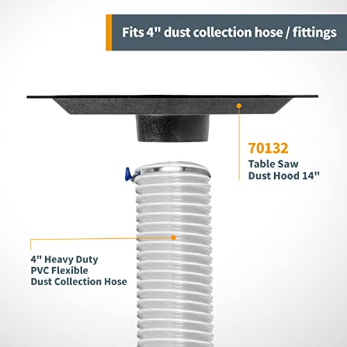 POWERTEC 70132 14-Inch Table Saw Dust Hood
