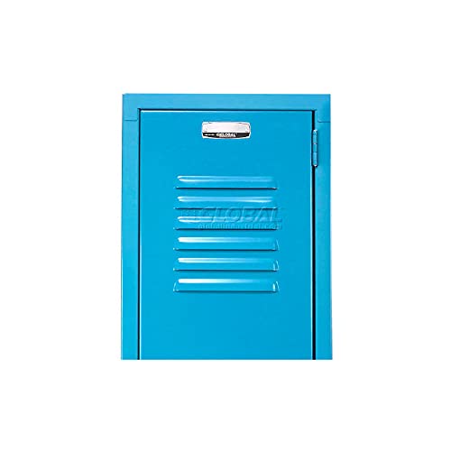 GLOBAL INDUSTRIAL Double Tier Locker, 12x15x36, 2 Door, Ready to Assemble, Blue
