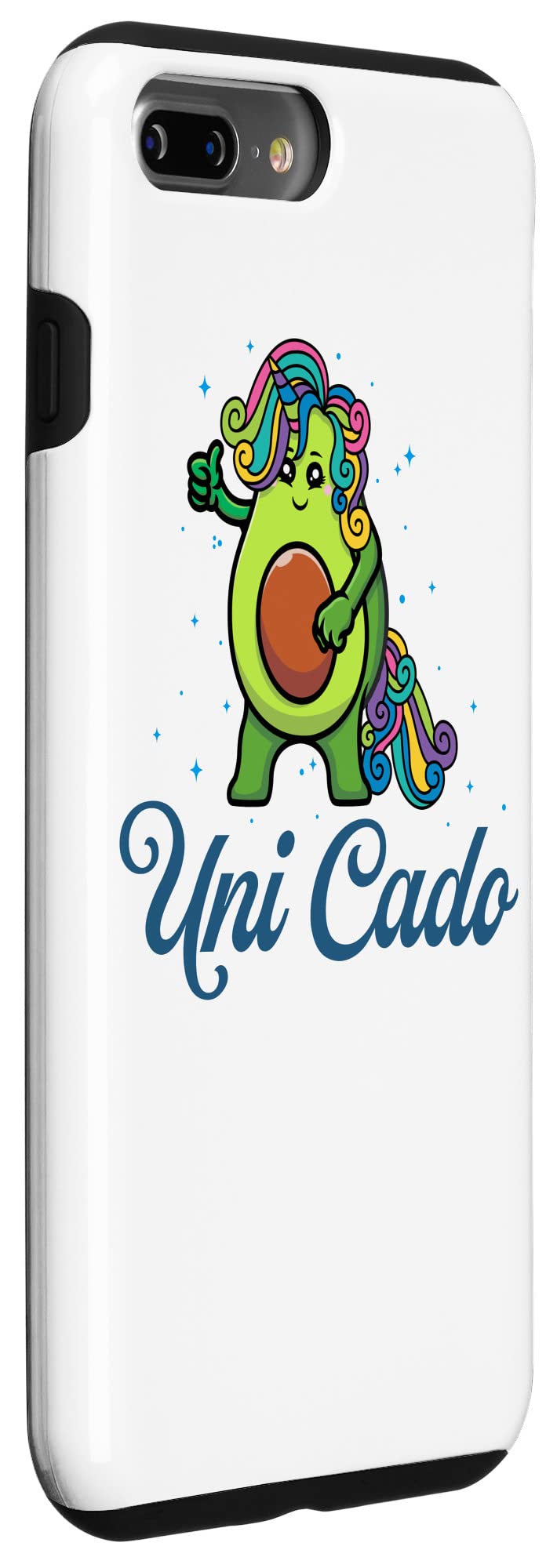 iPhone 7 Plus/8 Plus Uni Cado, Cute Avocado, Funny Unicorn, Guacamole, Vegan Case