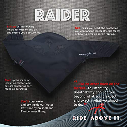 Half Face Mask for Cold Winter Weather. Use This Half Balaclava for Snowboarding, Ski, Motorcycle. (Many Colors) (Black)