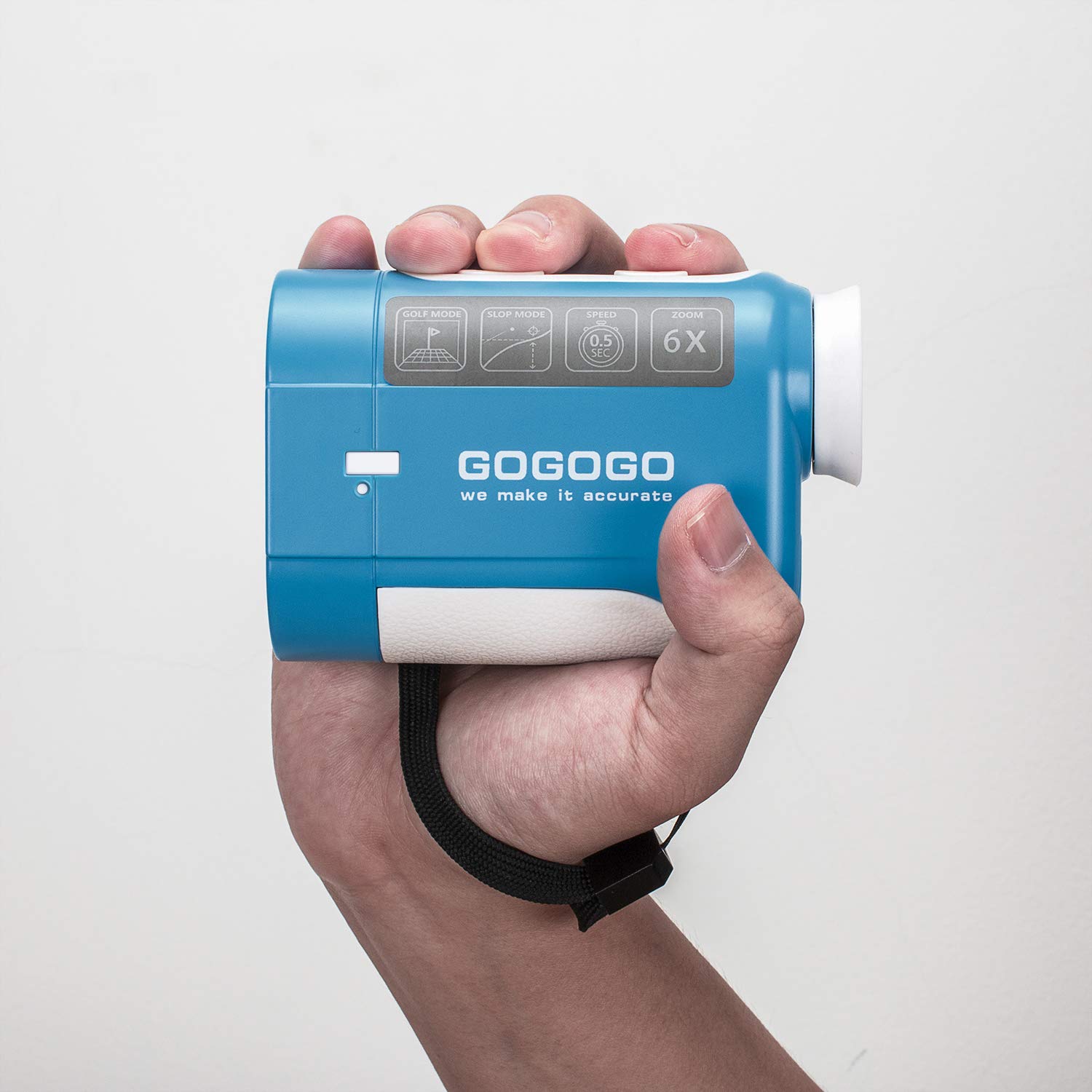 Gogogo Sport Vpro Laser Golf/Hunting Rangefinder, 6X Magnification Clear View 650/1200 Yards Laser Range Finder, Lightweight, Slope, Pin-Seeker & Flag-Lock & Vibration (GS06-650B)