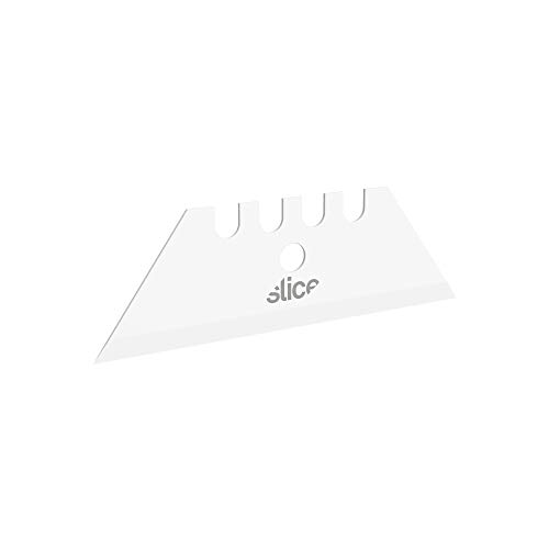 Slice 10525 Ceramic Utility Blades (Pointed Tip), True Safety Blades, Finger Friendly, Safe to Touch, 11x Longer Lasting Than Metal, Double-Sided Blades Extend Blade Life, Never Rusts (2 Blades)
