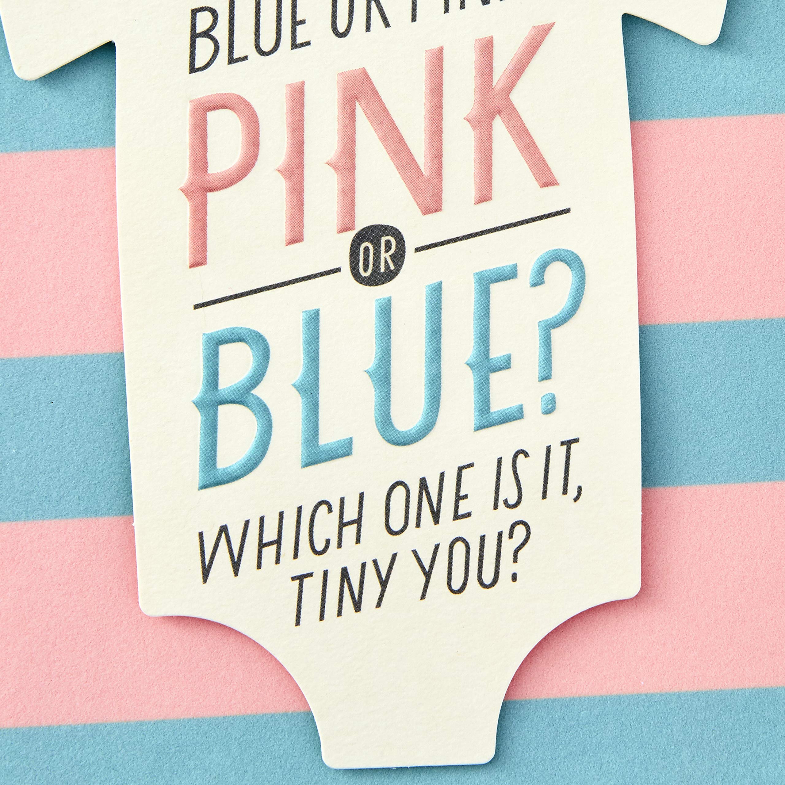 Hallmark Baby Shower Card or Gender Reveal Card (Pink or Blue)