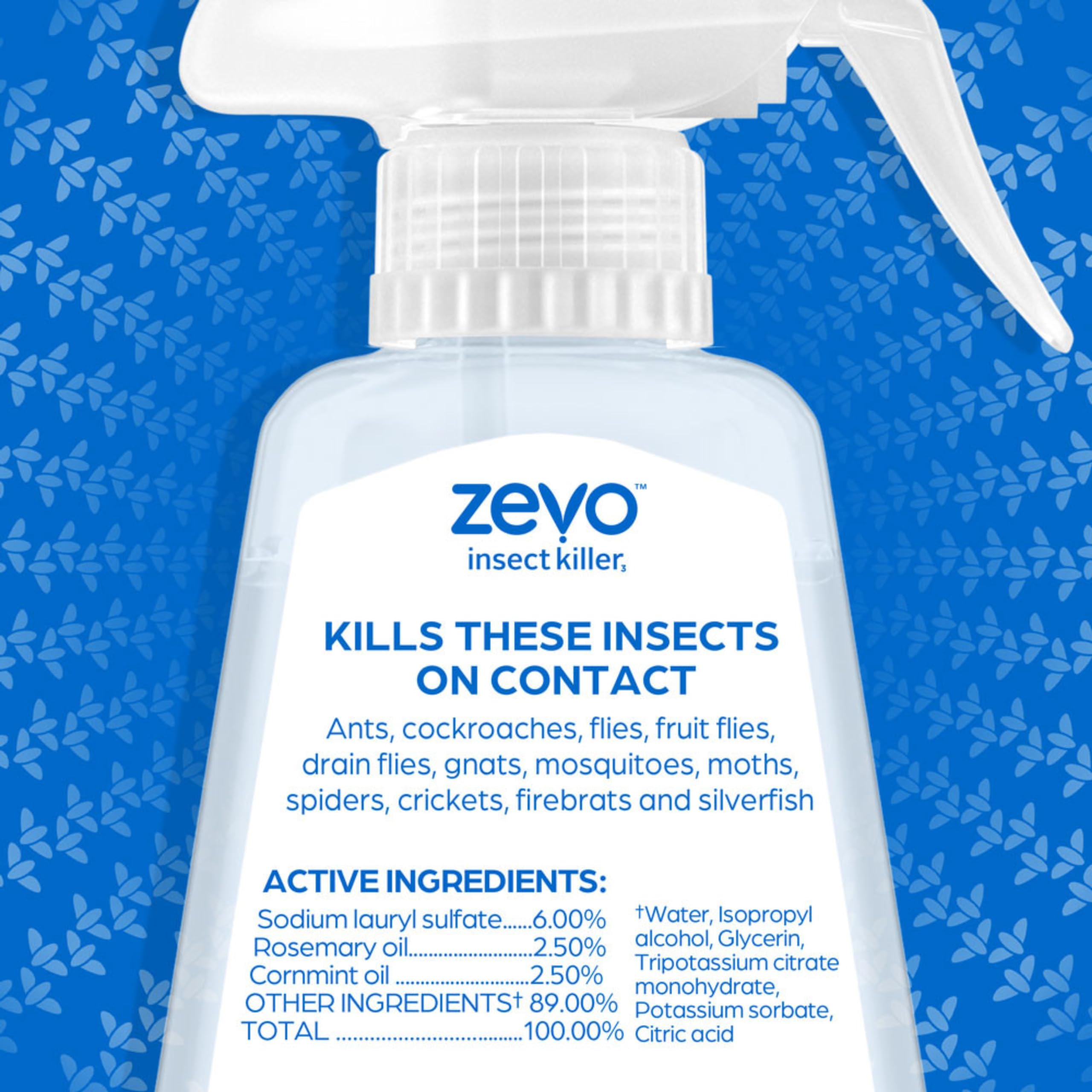 Zevo Multi Insect Killer Spray, Ant, Roach & Fly Bug Spray, Twin Pack
