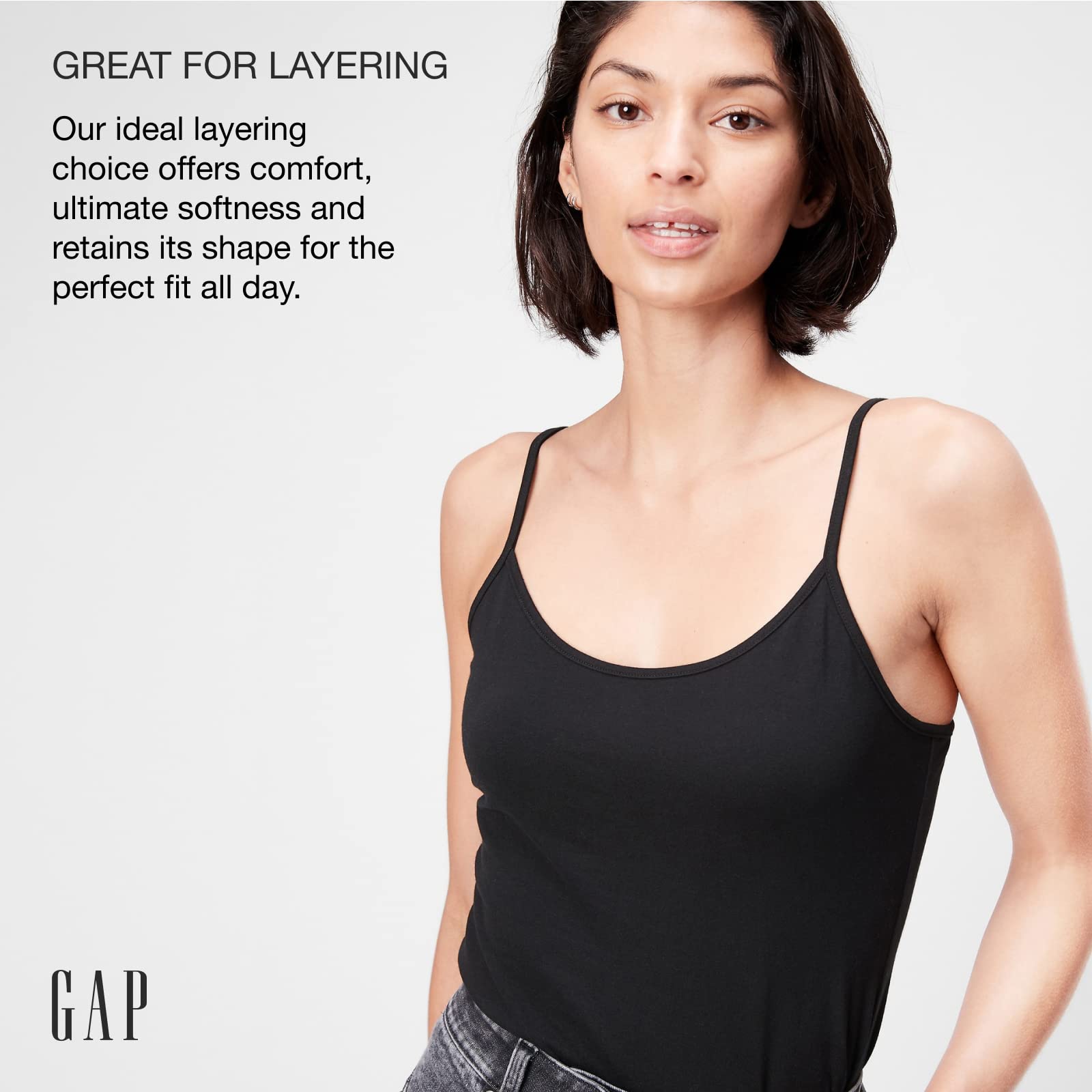 GAP Womens Fitted Cami Mocha