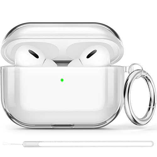 Valkit Compatible Airpods Pro 2nd Generation Case, Clear Soft TPU AirPods Pro 2 Case Cover for Women Men Transparent Protective Shockproof iPods Pro 2 Case Skin for Airpods Pro 2nd Gen 2022